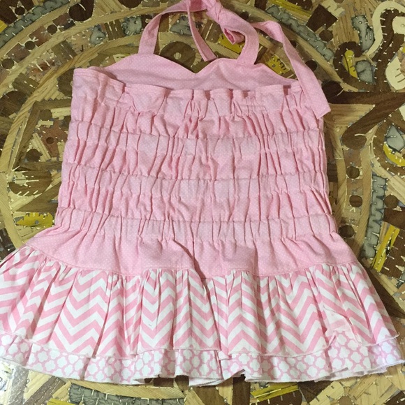 Shirts & Tops | Monogrammed Sweetheart Double Ruffle Top M | Poshmark